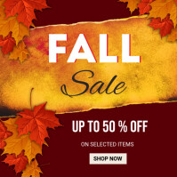 Autumn/Fall Fashion Sale social media templat Template | PosterMyWall