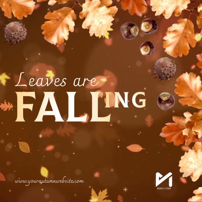 Fall Square Video Social Media Template | PosterMyWall