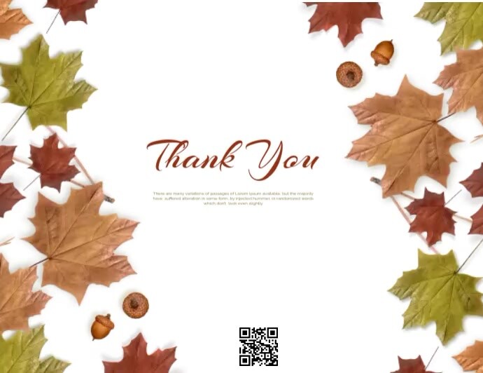 Copy of Fall Thank You Card | PosterMyWall