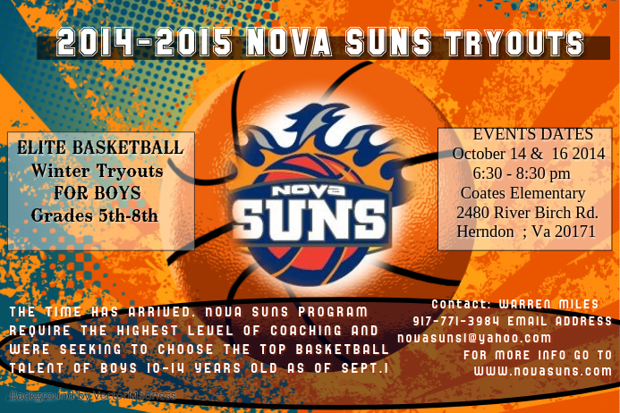 FALL TRYOUTS Template | PosterMyWall