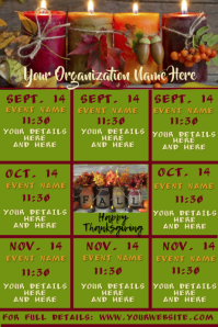 November Video Upcoming Events Template | PosterMyWall