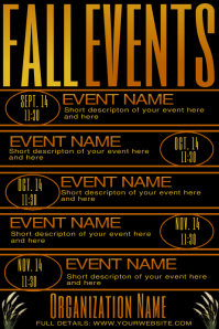 Upcoming events Template | PosterMyWall