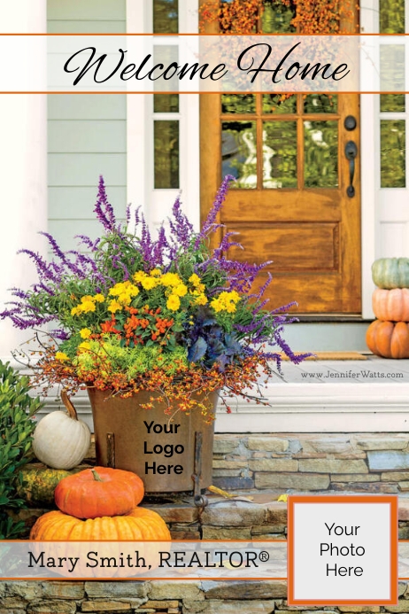 Fall Welcome Home Real Estate Template | PosterMyWall