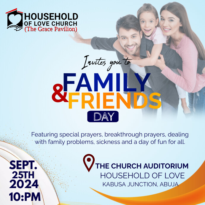 Copy of family & friends sunday | PosterMyWall