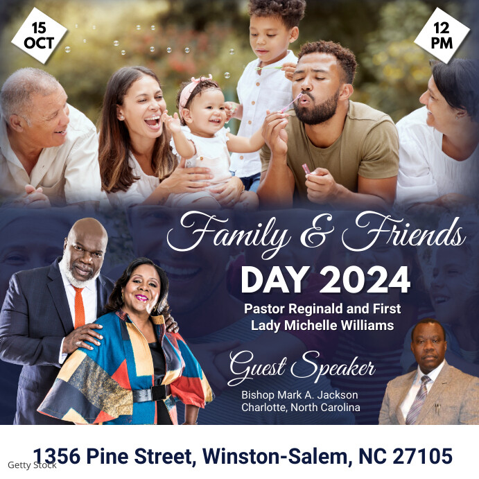 Plantilla de Family and Friends Day Church Flyer | PosterMyWall