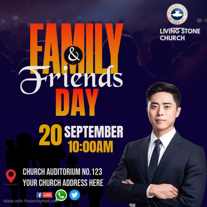 FAMILY AND FRIENDS DAY Template | PosterMyWall