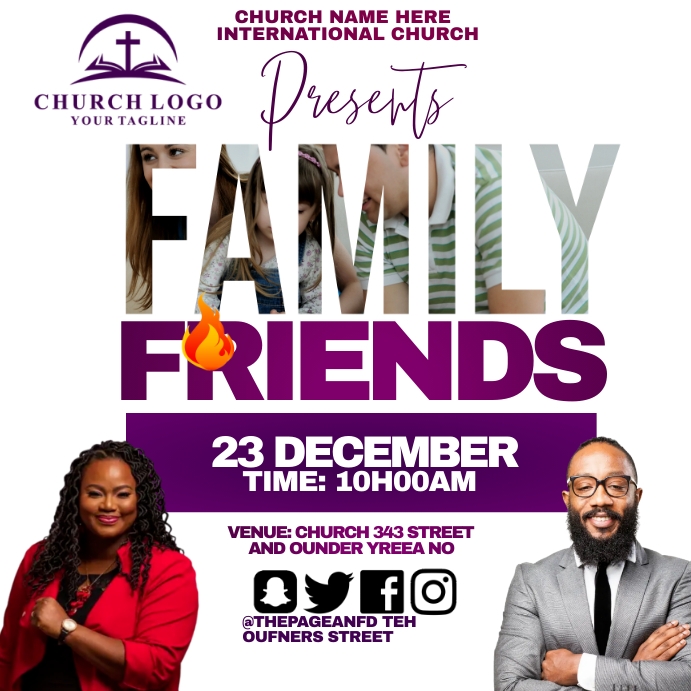 Family and friends Template | PosterMyWall