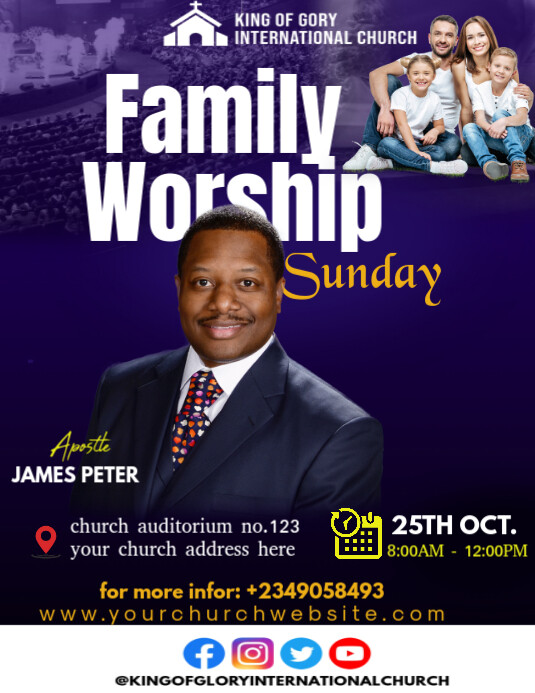 Copy of FAMILY AND FRIENDS SUNDAY | PosterMyWall