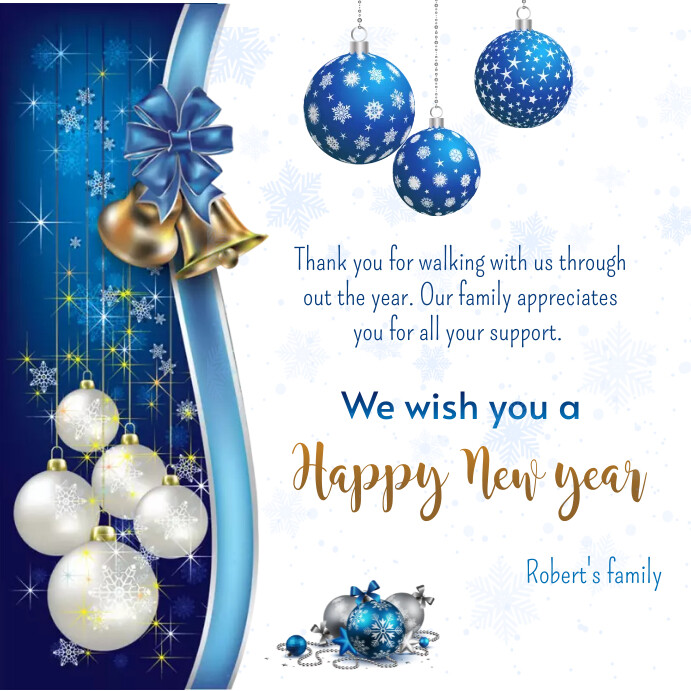 Family appreciation new year post Template | PosterMyWall