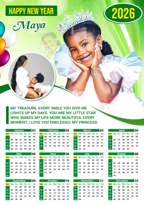 Family Calendar Design