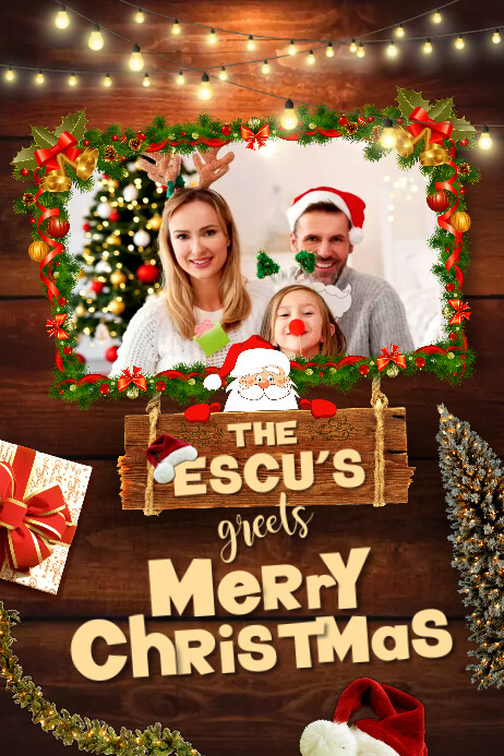 Family Christmas Poster Template | PosterMyWall