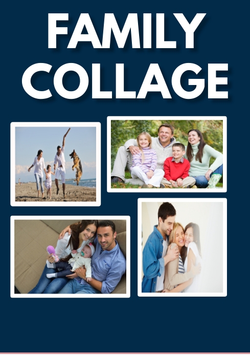 Family Collage A 4 Size Template | PosterMyWall
