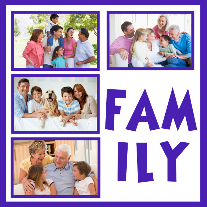 Family Collage Template | PosterMyWall