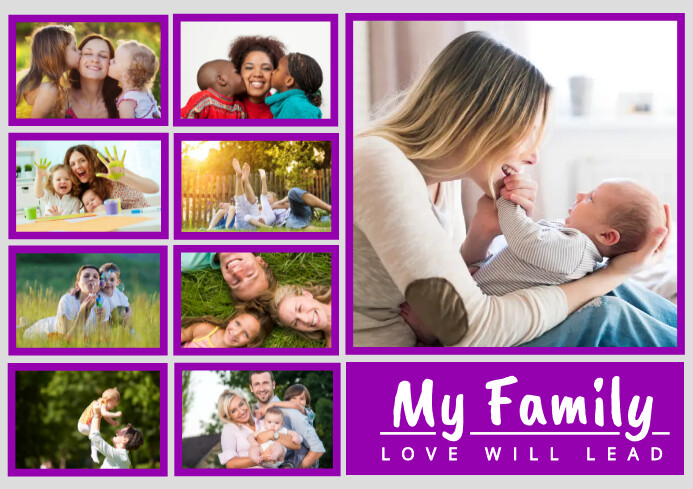 Family collage Template | PosterMyWall