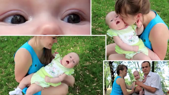 Copy of family collage with baby | PosterMyWall