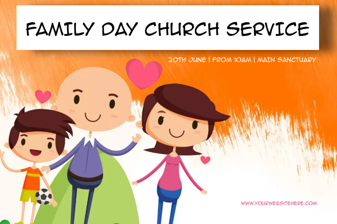 family day church service Templat | PosterMyWall