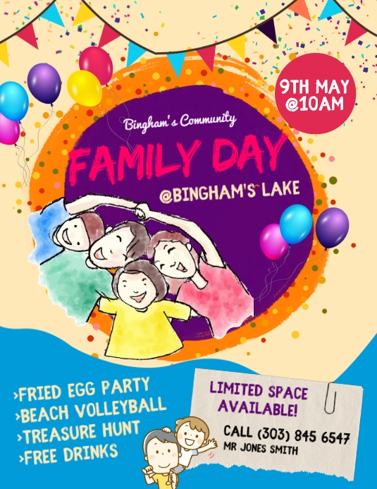 Family Day Flyer Template | PosterMyWall
