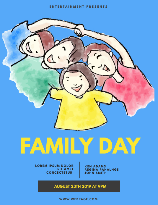 Family Day Flyer template | PosterMyWall