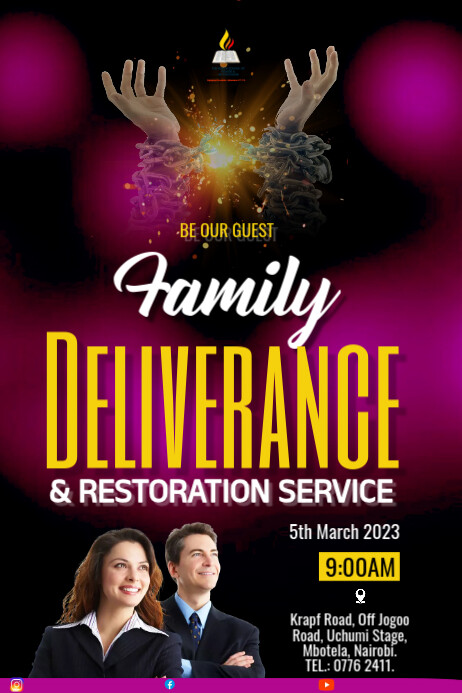 family deliverance and restoration Template | PosterMyWall