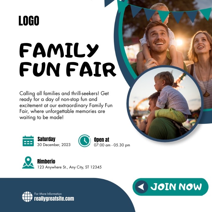 FAMILY FAIR EVENTS FLYERS Template | PosterMyWall