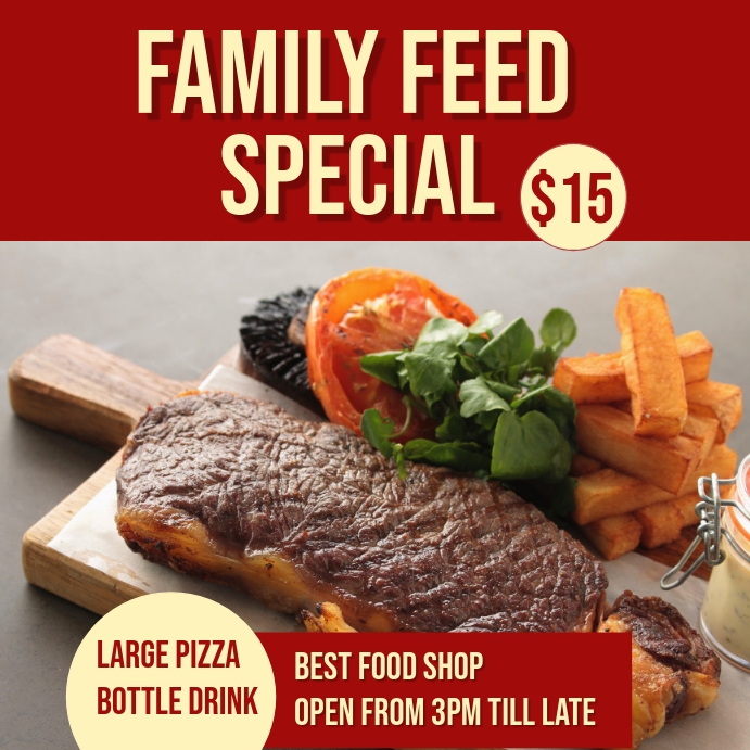 family food deal Template | PosterMyWall