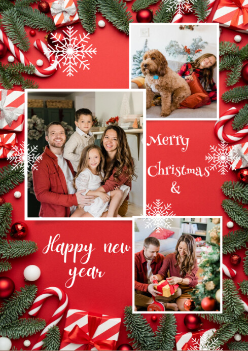 Copy of Family frame Christmas pictures | PosterMyWall