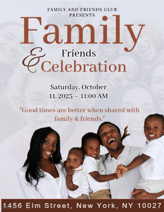 family friends day flyer Template | PosterMyWall