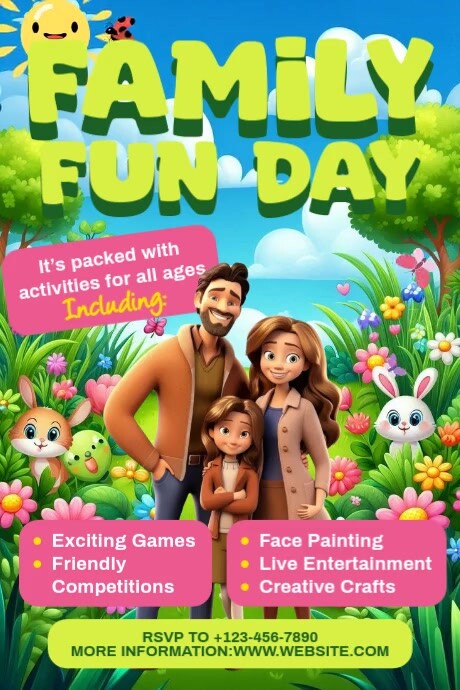 Family Fun Day Template | PosterMyWall