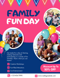 FAMILY FUN FAIR FLYERS Template | PosterMyWall
