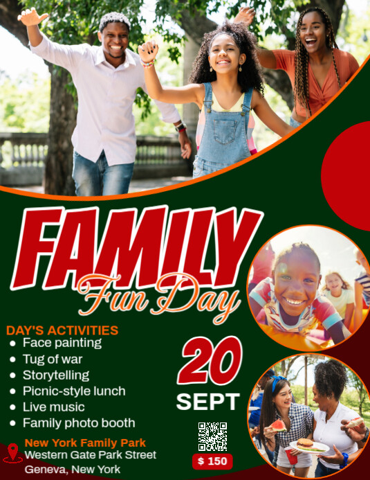 Family Fun Day Flyer Ad Template | PosterMyWall