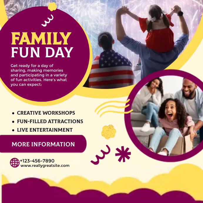 Plantilla de Family Fun Day Flyer Template | PosterMyWall