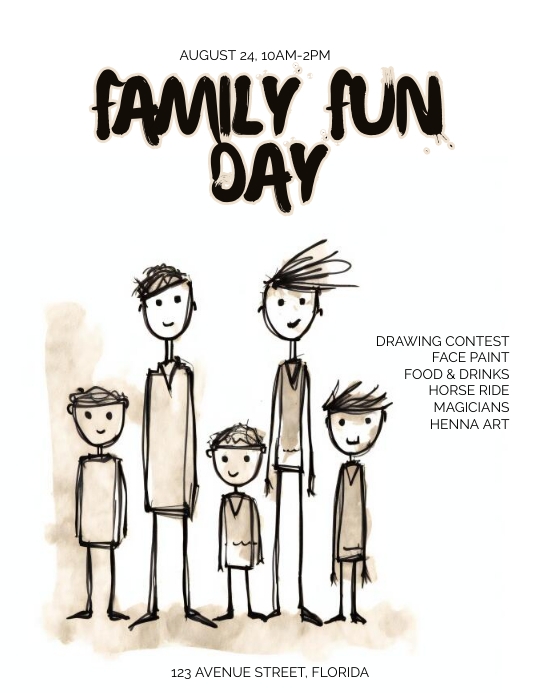 Family Fun day printable free flyer Template | PosterMyWall