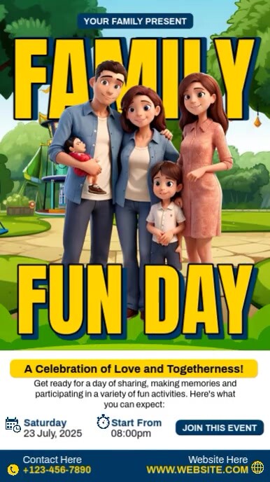 Family Fun Day Template | PosterMyWall