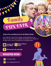 FAMILY FUN FAIR FLYERS Template | PosterMyWall