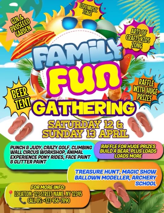 Copy of Family Fun Gathering Day | PosterMyWall