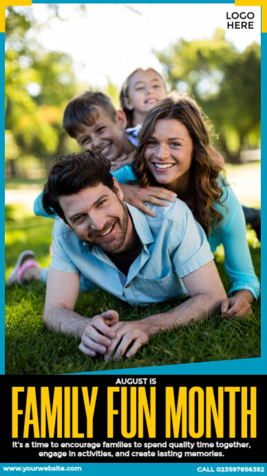 Plantilla de Family Fun Month | PosterMyWall