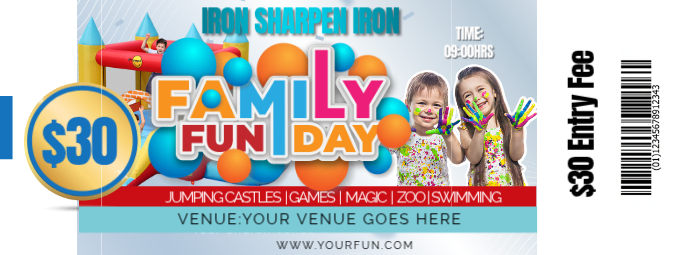 family fund day tickets Template | PosterMyWall
