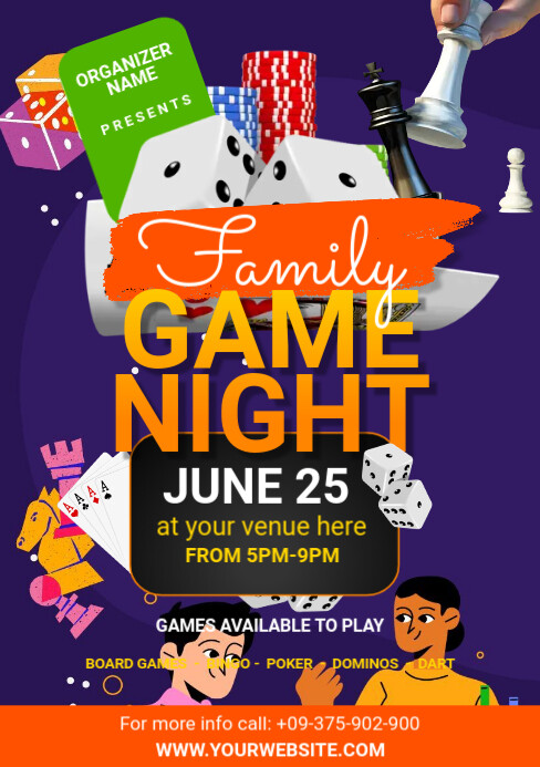 Copy of Family Game Night | PosterMyWall