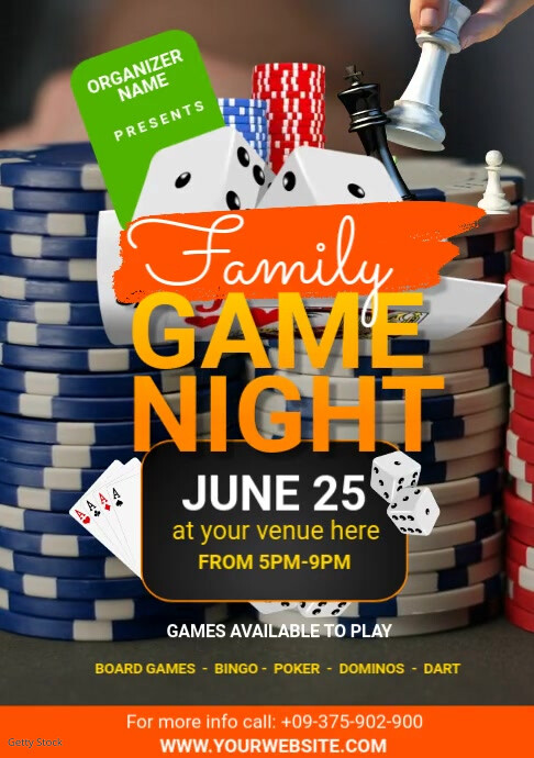 Copy of Family game night | PosterMyWall