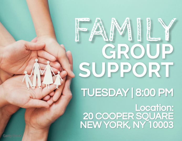 FAMILY GROUP SUPPORT FLYER, GROUP SUPPORT POS Template | PosterMyWall