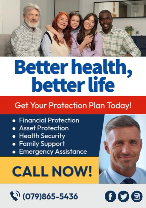 Family Insurance Template | PosterMyWall