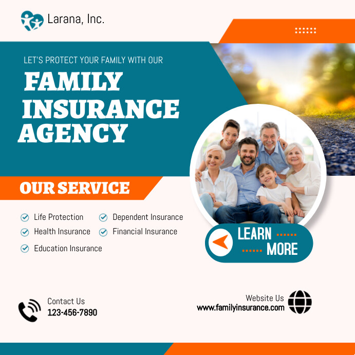 family insurance template | PosterMyWall