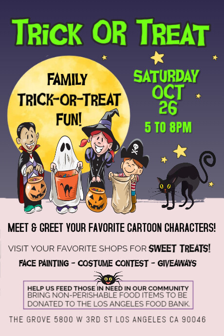 Copy of Family Mall-Biz-Community Trick OR Treat Pos | PosterMyWall