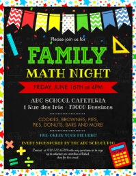 Family Math Night Event Flyer Template | PosterMyWall