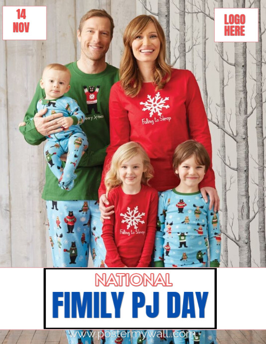 Copy of Family PJ day design | PosterMyWall