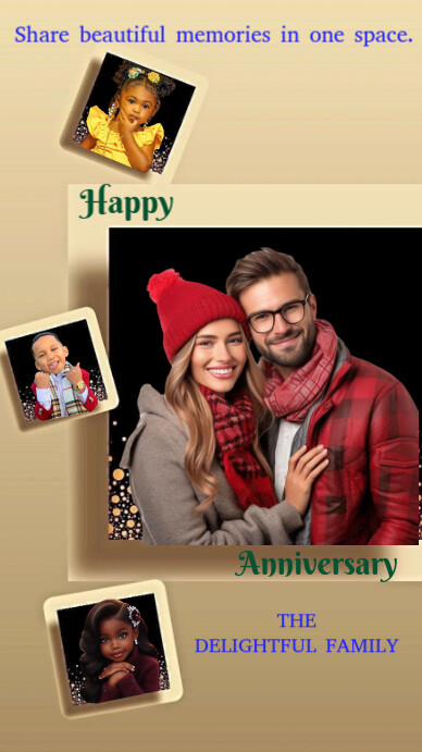 Copy of Family portrait, photo frame, wall decorations | PosterMyWall
