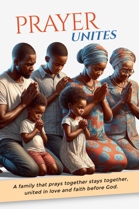 Family prayers Template | PosterMyWall