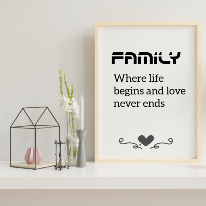 Family quote Template | PosterMyWall