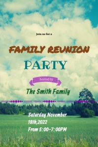 Family Reunion Poster Template | PosterMyWall