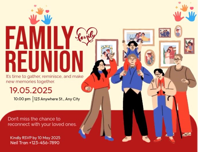 Family Reunion Ads Template | PosterMyWall